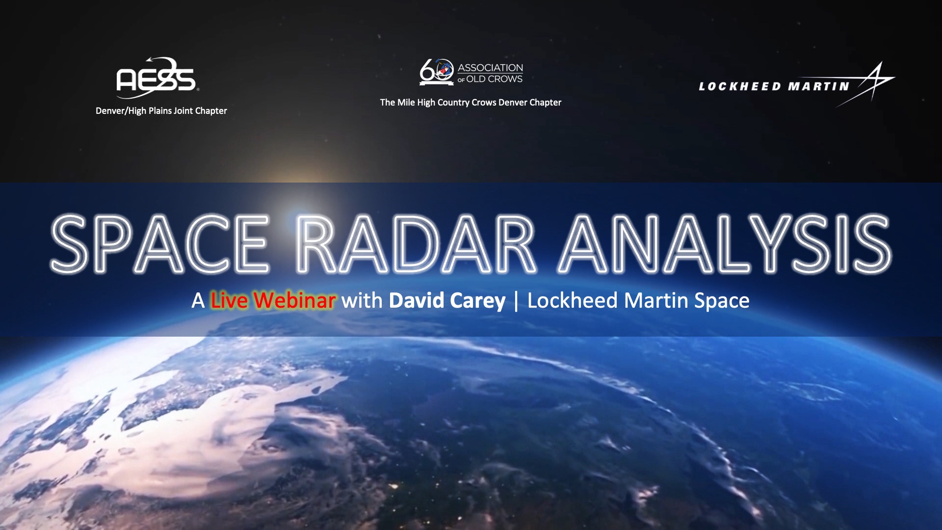 Space Radar Analysis | A Webinar with Lockheed Martin Space’s David ...